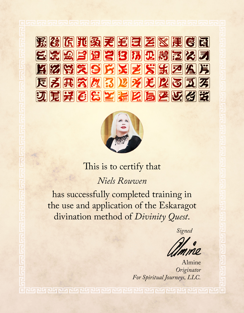 Divinity Quest Certificate Update | Almine